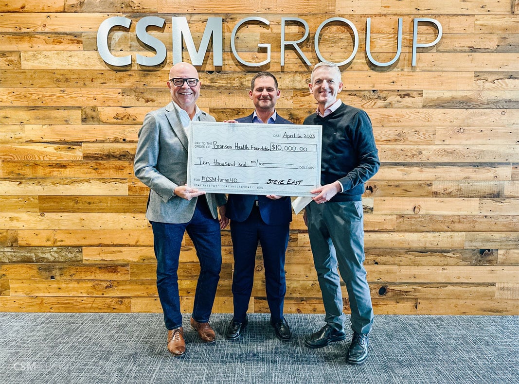 CSM Group Celebrates 40 Years by Donating to Local Organizations