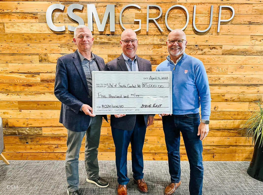 CSM Group Celebrates 40 Years by Donating to Local Organizations